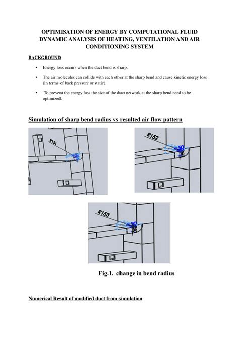 pdf optimization of energy by computational fluid dynamic analysis of