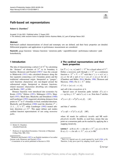 Path Based Set Representations