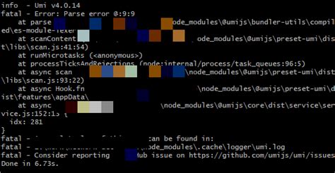 Umi4开启vitedva报错 · Issue 8291 · Umijsumi · Github