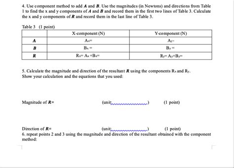 Use Component Method To Add A And B Use The Chegg Com