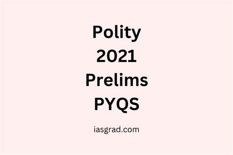 2021 Polity Prelims Pyqs Upsc Cse