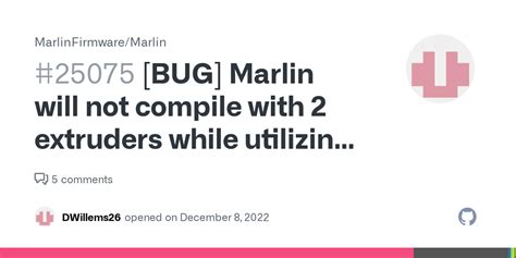 [bug] Marlin Will Not Compile With 2 Extruders While Utilizing Mpctemp · Issue 25075