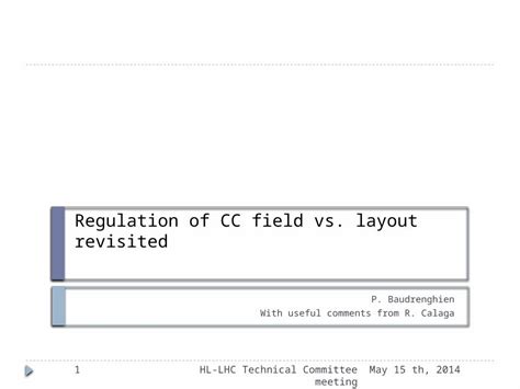 Pptx Regulation Of Cc Field Vs Layout Revisited Dokumentips