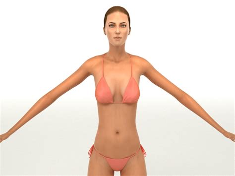 Sexy Woman Model 3d Model 88 Max Free3d