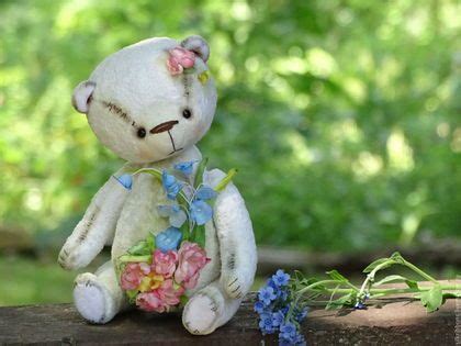 Мишки Тедди ручной работы. Мишка Тедди с вышивкой, коллекционный мишка ...