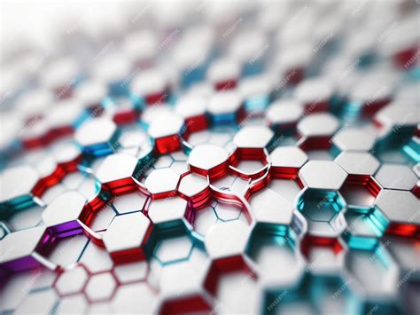 Premium Photo Molecular Hexagon Complex Pattern Background