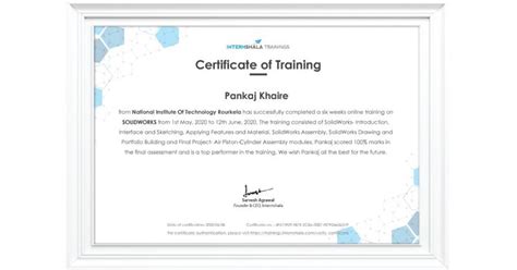 Pankaj Khaire On Linkedin Solidworks Engineering Engineeringdesign Internshala Simulation…