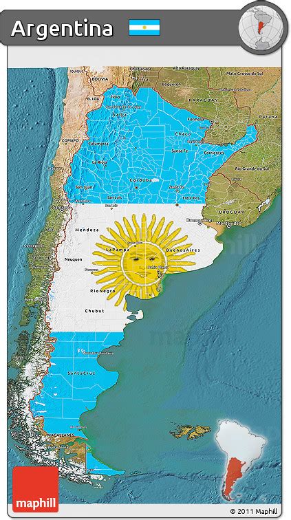 Argentina Flag Map Map Of Agentina With Flag Our Beautiful Wall Art