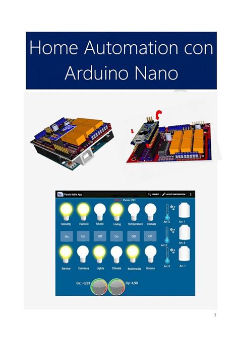 PDF Home Automation con Arduino Nano Parsic Italia Tutto il software Arduino è libero e