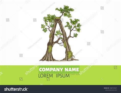 Tree Fonttwisted Tree Shape Letterletter B Stock Vector Royalty Free Shutterstock