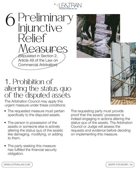 Unlocking The Power Of Preliminary Injunctive Relief Measures Le And Tran
