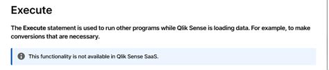 Solved Commande Execute Qlik Community 2468045
