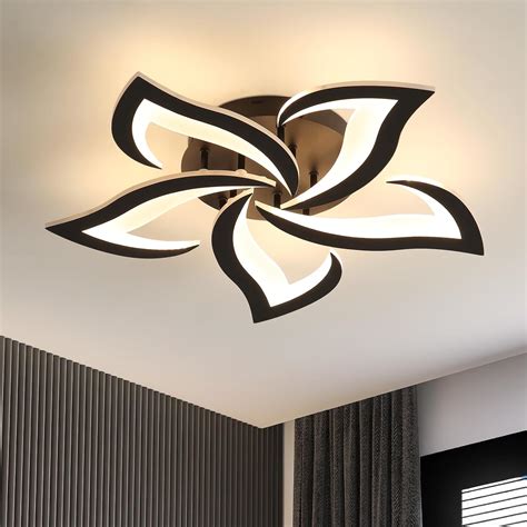 Dorlink Led Ceiling Light 60w 5400lm Modern Design Ceiling Lighting 5 Lights Living Room