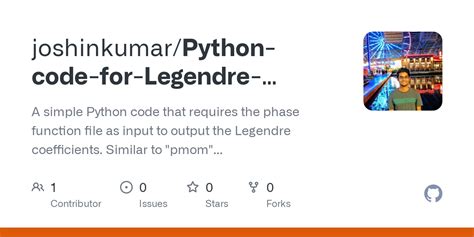 Github Joshinkumarpython Code For Legendre Decomposition Of Phase