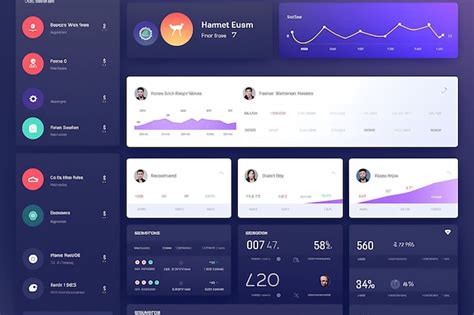 Personal Account Navigation Ui Elements Kit Premium Ai Generated Image