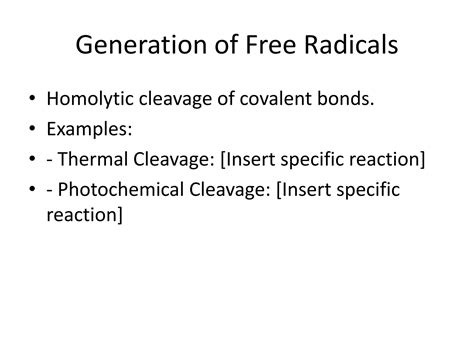 Chemistry Reactive Intermediates Presentation Pptx