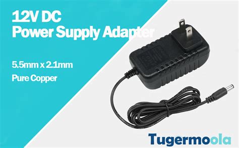 Tugermoola 12v 2a Power Supply Adapter 100 240vac To 12vdc