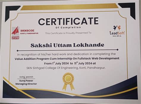 sakshi lokhande on linkedin fullstackdevelopment