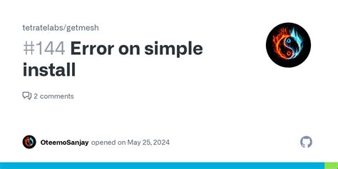 Error On Simple Install Issue Tetratelabs Getmesh GitHub
