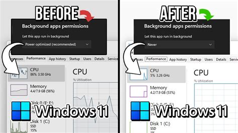 🔧 Windows 11 How To Disable All Background Apps 🔥 Reduce Cpu And Ram Usage ️ Youtube