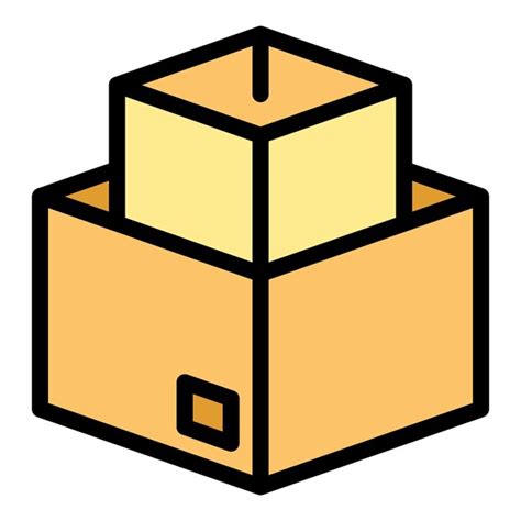 Premium Vector Empty Relocation Box Icon Outline Vector Move Home Cargo Delivery Color Flat