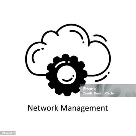 Network Management Doodle Icon Design Illustration Networking Symbol On White Background Eps 10