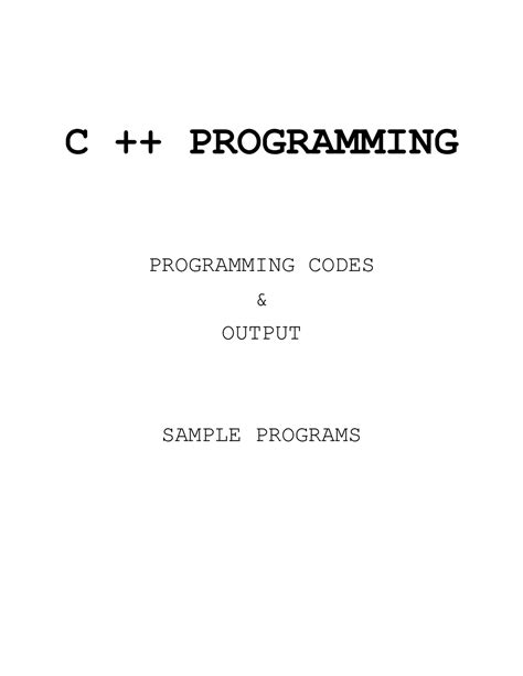 C Programming For Beginners And Dummies Computer Engineering Studocu