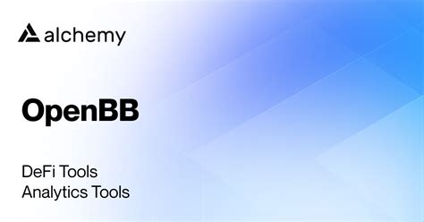 OpenBB Analytics Tools Alchemy