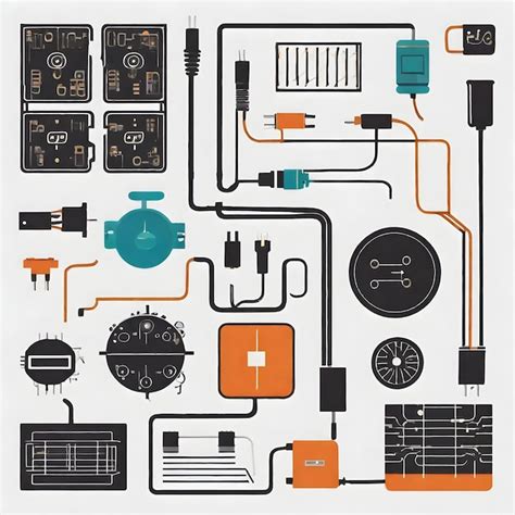 Premium Ai Image Electrical Circuit Components