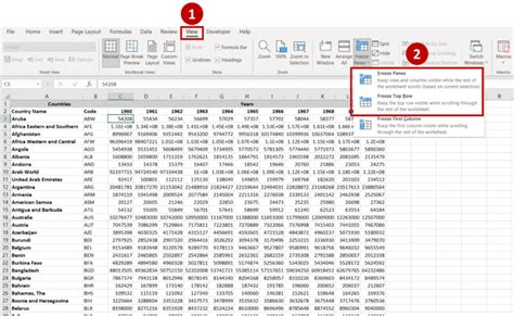 How To Freeze Certain Rows In Excel SpreadCheaters