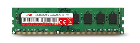 DDR3 U DIMM 1600 8GB CL11 1 5V This Product Is Manufactured Distributed Serviced And Warranted