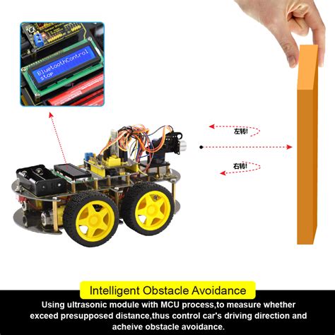 Keyestudio WD Multi Functional DIY Smart Car For Arduino Robot