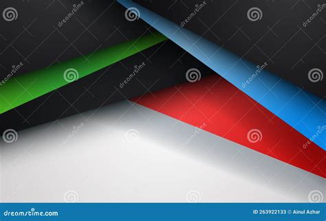 Abstract Blue White Red And Green Triangle Overlapping Layers Geometric Shapes Background A