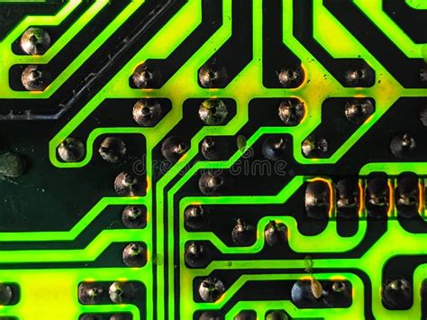 Motherboard Printed Circuit Detail Stock Image Image Of Electronic Circuit 139790179