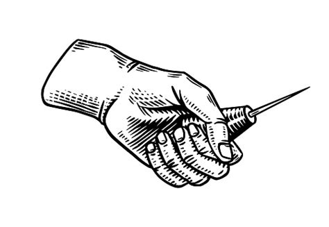 프리커 아울을 손에 들고 신발 수리를위한 범용 도구 또는 악기 빈티지 라벨 티셔츠 또는 배지를 위한 손으로 그린 새겨진 스케치 가죽에 대한 스톡 벡터 아트 및 기타 이미지