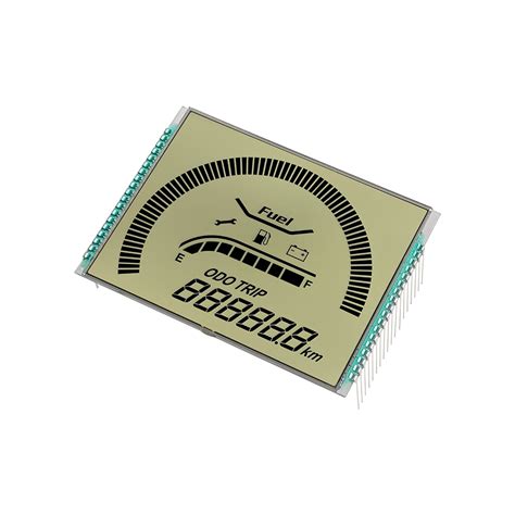 6 Digit 7 Segment Lcd Display Anti Glare Instrument Screen