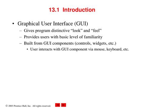 Ppt Chapter 13 Graphical User Interface Components Part 1