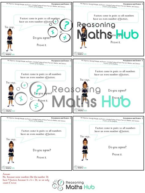 Identify Multiples And Factors Including Finding All Factor Pairs Of A Number And Common