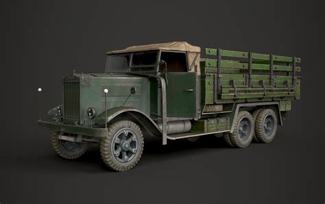 Artstation Ww2 German Krupp L3h163 Truck