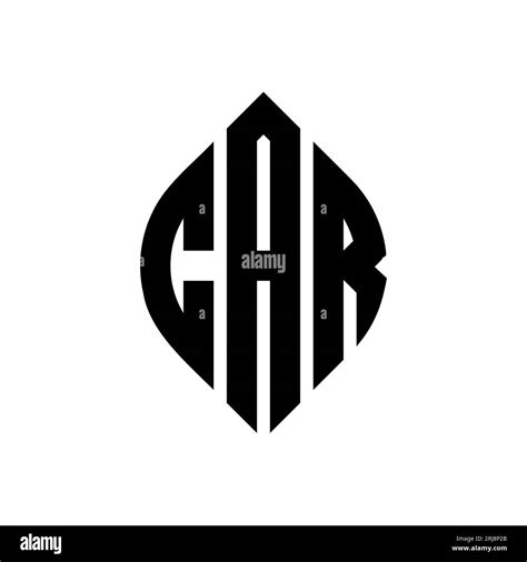 car circle letter logo design with circle and ellipse shape car ellipse letters with