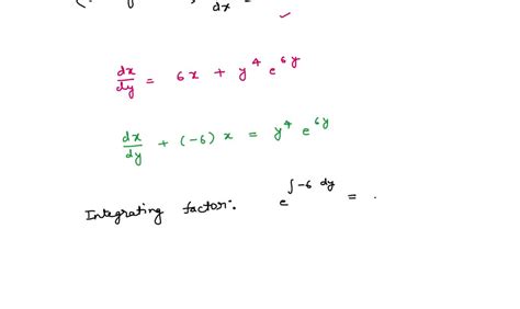 Solved Solve The Differential Equation Regarding As The Independent