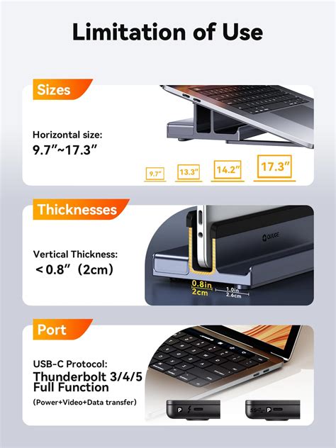 Laptop Docking Station Stand Dual 4k Monitor Quuge Usb