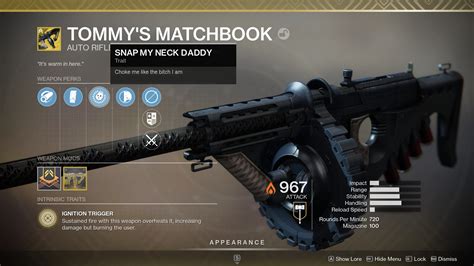 Cursed Tommys Matchbook Rdestinymemes