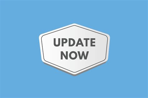 Update Now Text Button Update Now Sign Icon Label Sticker Web Buttons