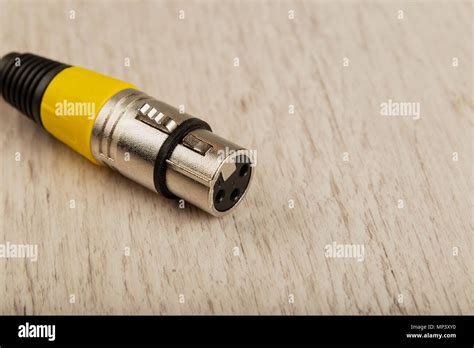 Female XLR Connector For Microphone Connection Stock Photo Alamy