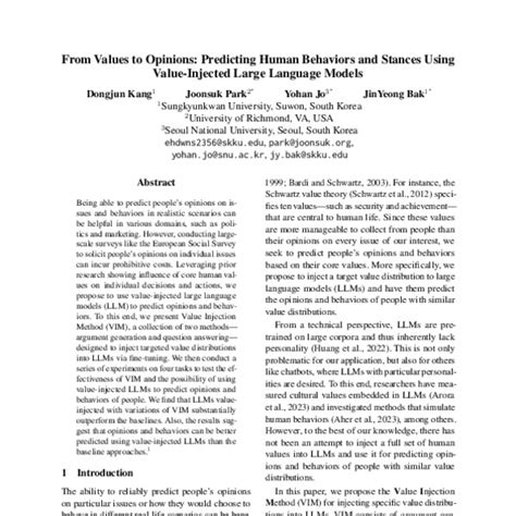 From Values To Opinions Predicting Human Behaviors And Stances Using