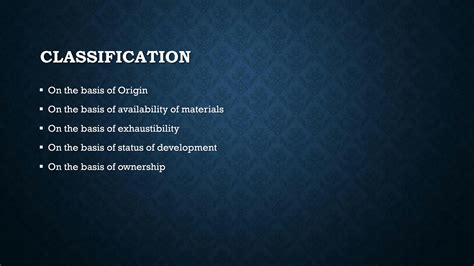 Solution Classification Of Resources Studypool