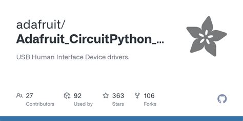 Github Adafruitadafruitcircuitpythonhid Usb Human Interface