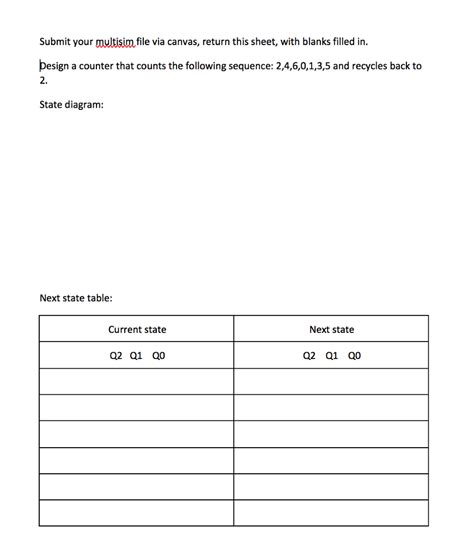 Solved Submit Your Multisim File Via Canvas Return This