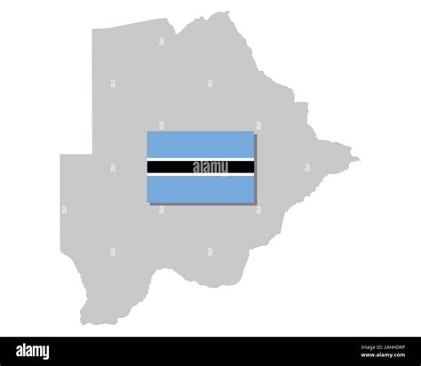 Flag And Map Of Botswana Stock Photo Alamy